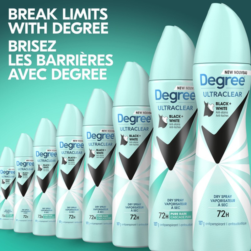 Degree Ultra Clear Dry Spray Antiperspirant Black + White 107 g - Voilà ...