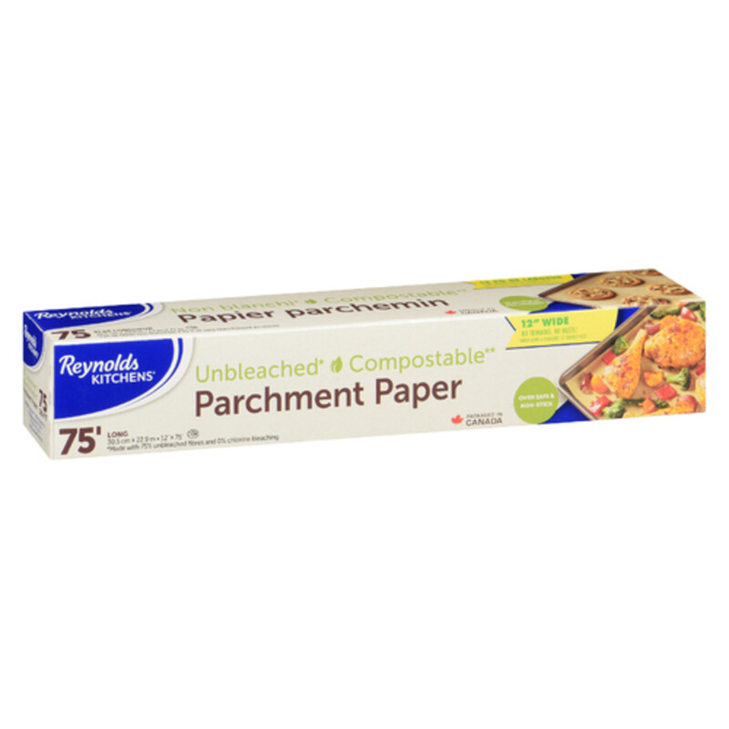 Reynolds Kitchens Parchment Paper 75 Feet Unbleached Compostable 1 EA ...