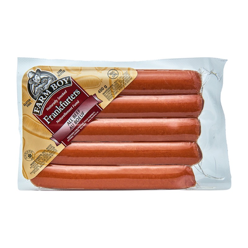 Farm Boy Frankfurters All Beef 450 g - Voilà Online Groceries & Offers