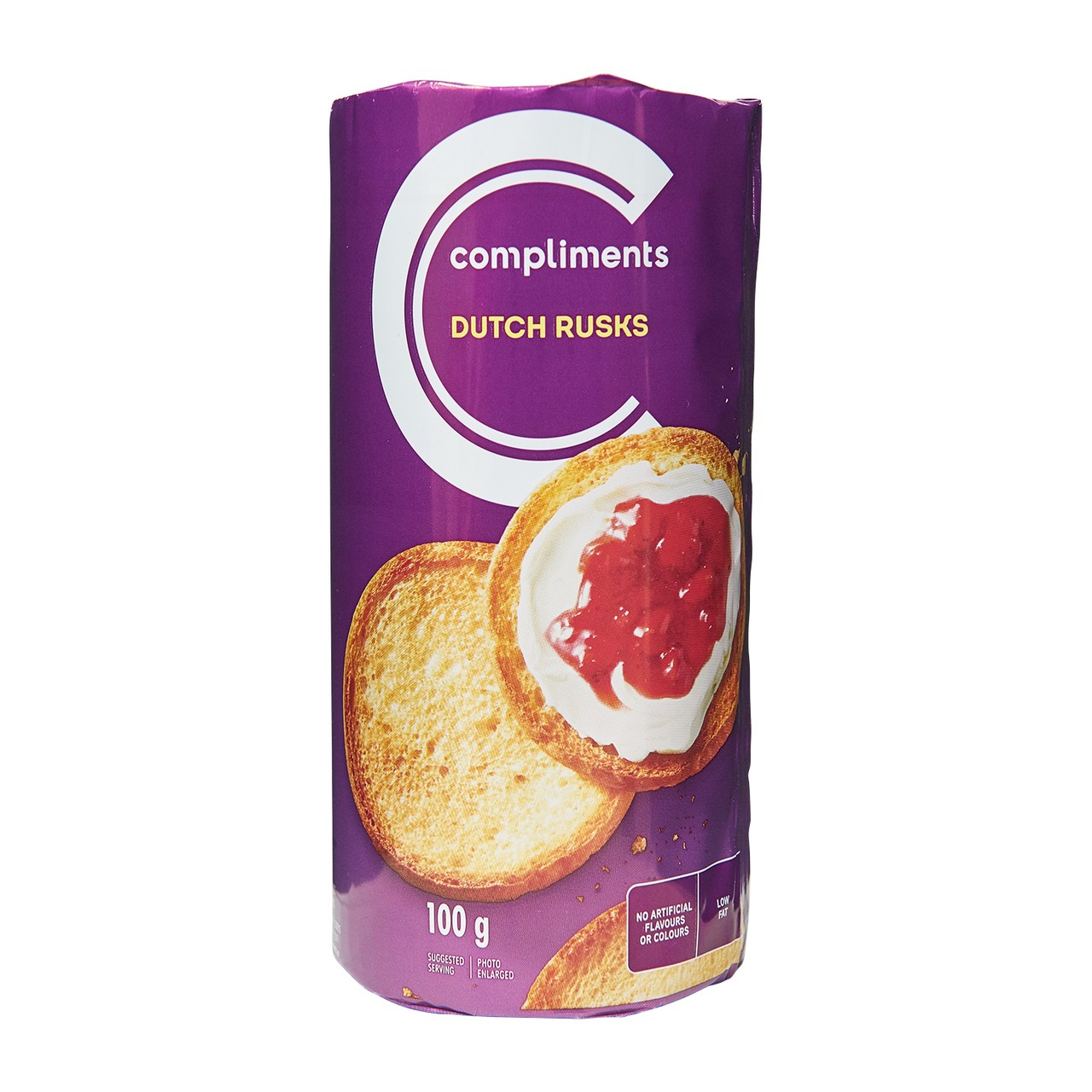Compliments Dutch Rusks Original 100 g - Voilà Online Groceries & Offers