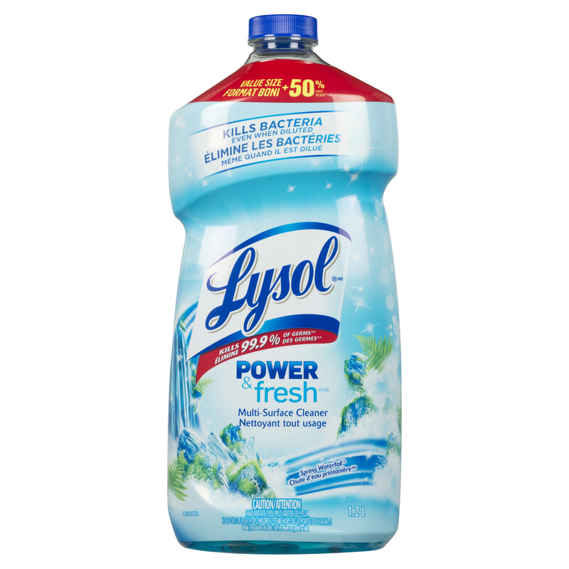 Lysol All Purpose Cleaner Spring Waterfall 1.2 L - Voilà Online ...