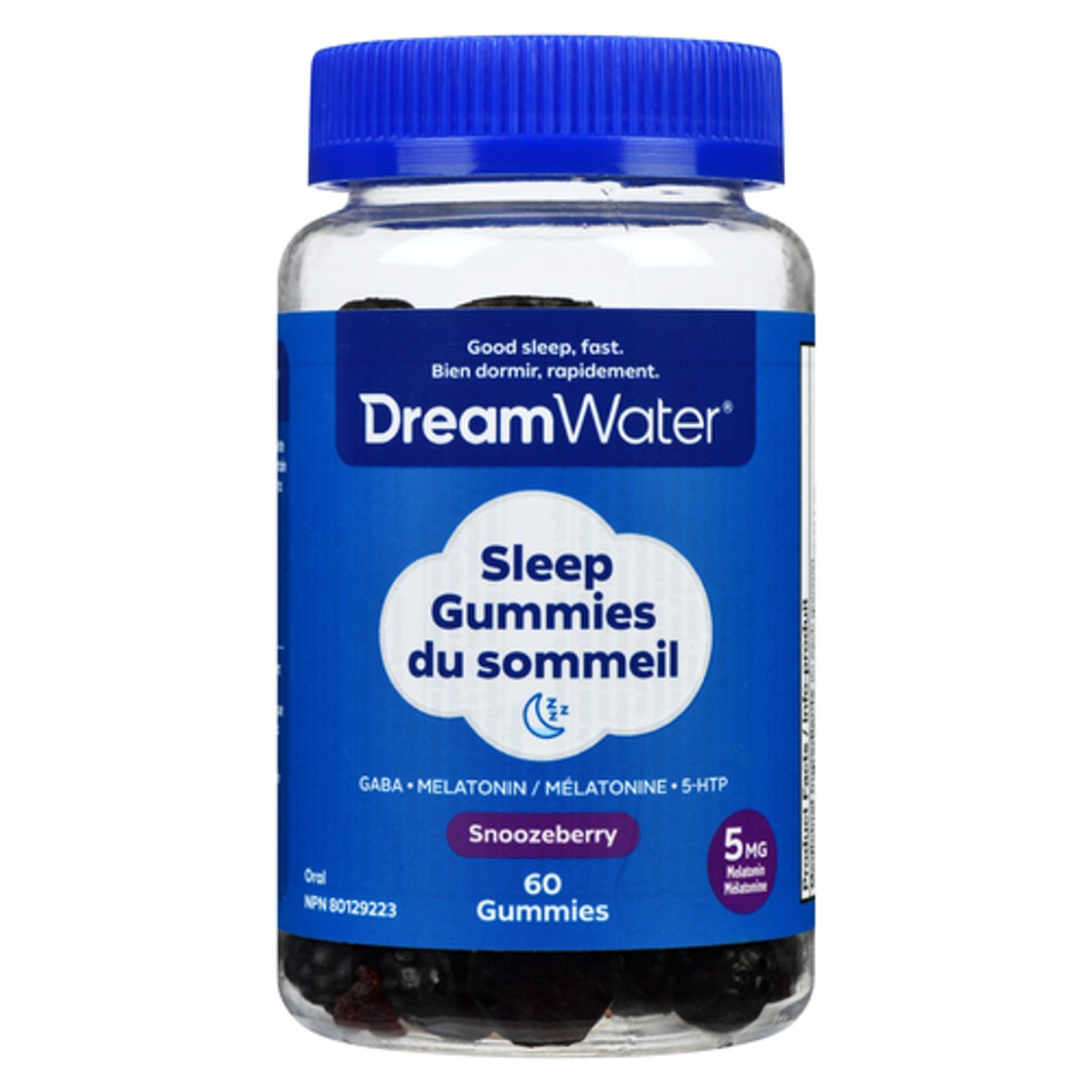Dream Water Sleep Gummies Snoozeberry 60 Count - Voilà Online Groceries ...