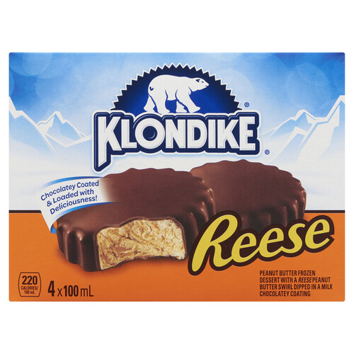 Klondike Frozen Dessert Bar Reese For A Sweet Treat 4 X 100 Ml Voilà