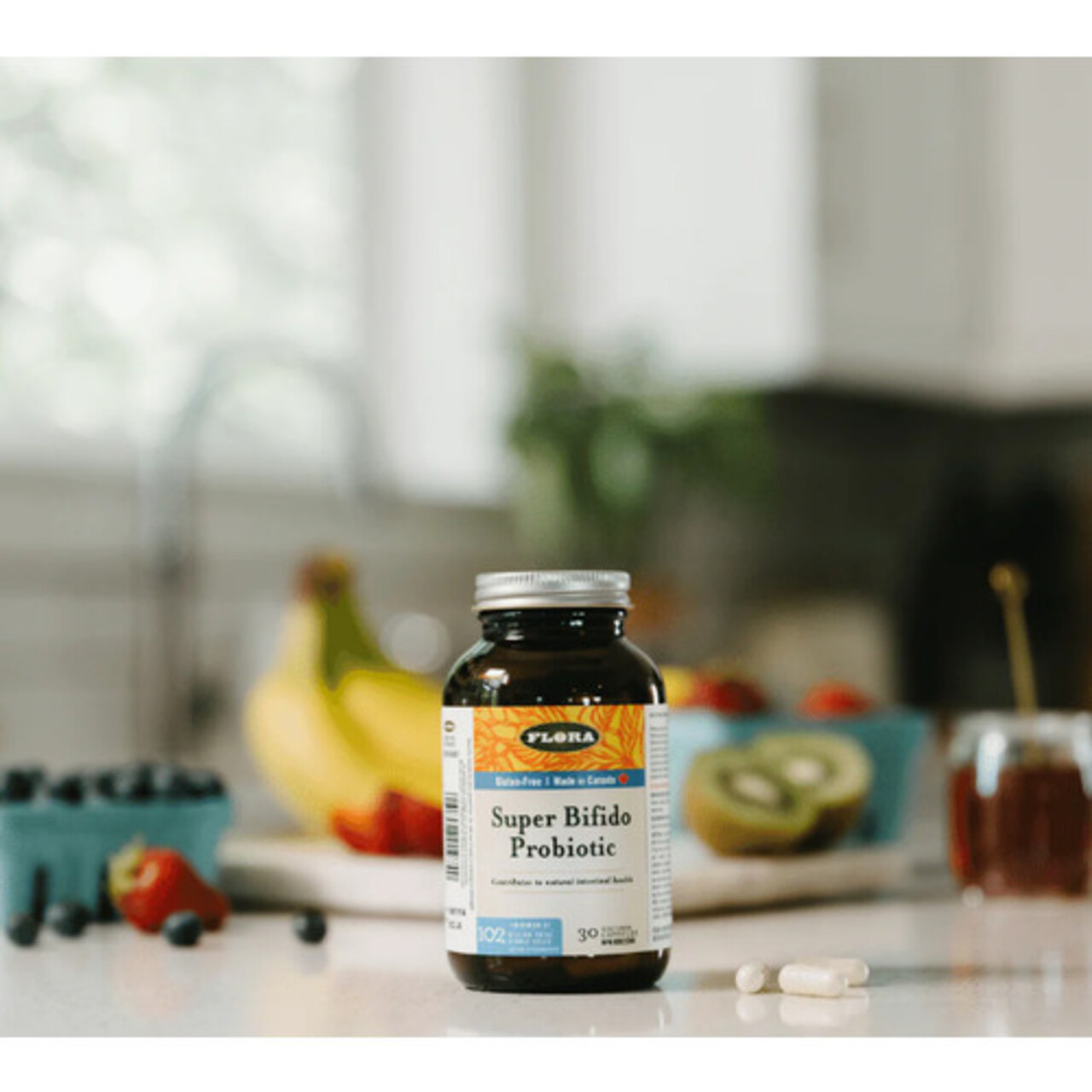 Flora Super Bifido Probiotic Vegetarian Capsules 30 Count - Voilà ...