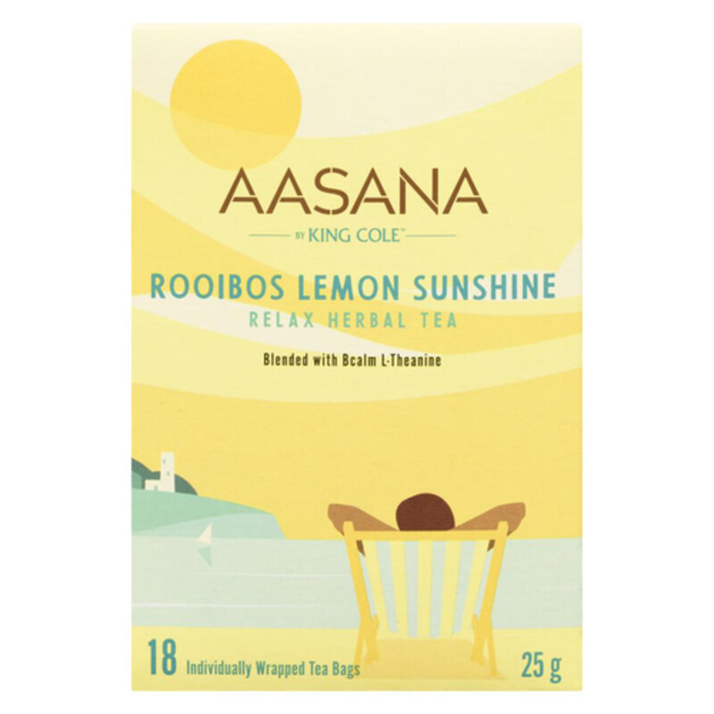Aasana Relax Herbal Tea Rooibos Lemon Sunshine 25 g - Voilà Online ...