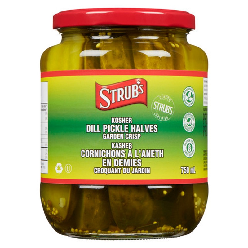 Strub's Kosher Dill Pickles Halves Garden Crisp 750 ml - Voilà Online ...