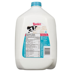 Baxter 1% Milk Jug 4 L - Voilà Online Groceries & Offers