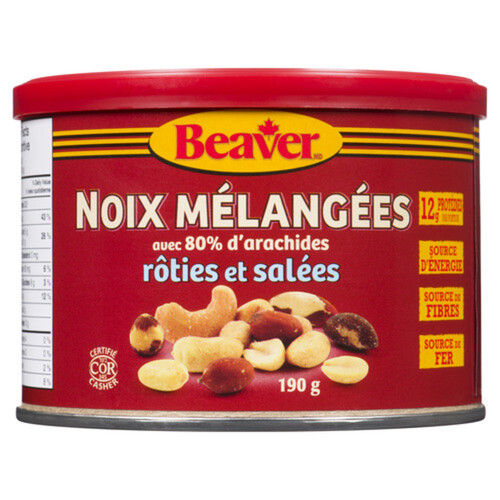 Beaver Mixed Nuts 80% Peanuts Roasted & Salted 190 g - Voilà Online ...