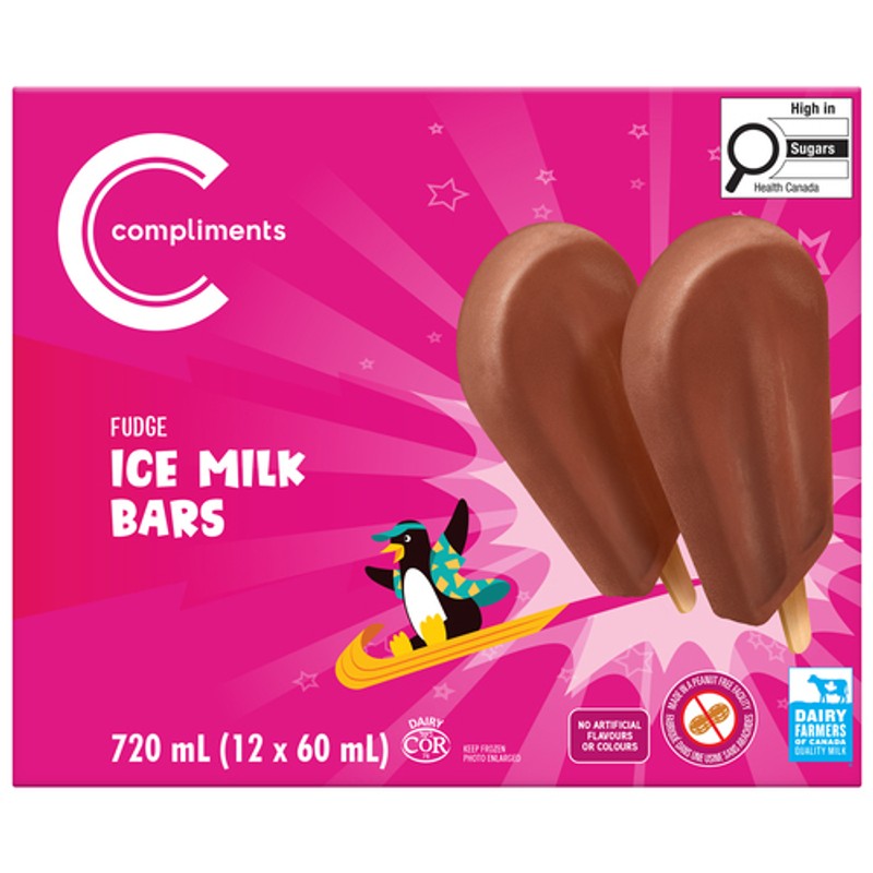 Compliments Ice Milk Bars Fudge 12 x 60 ml - Voilà Online Groceries ...