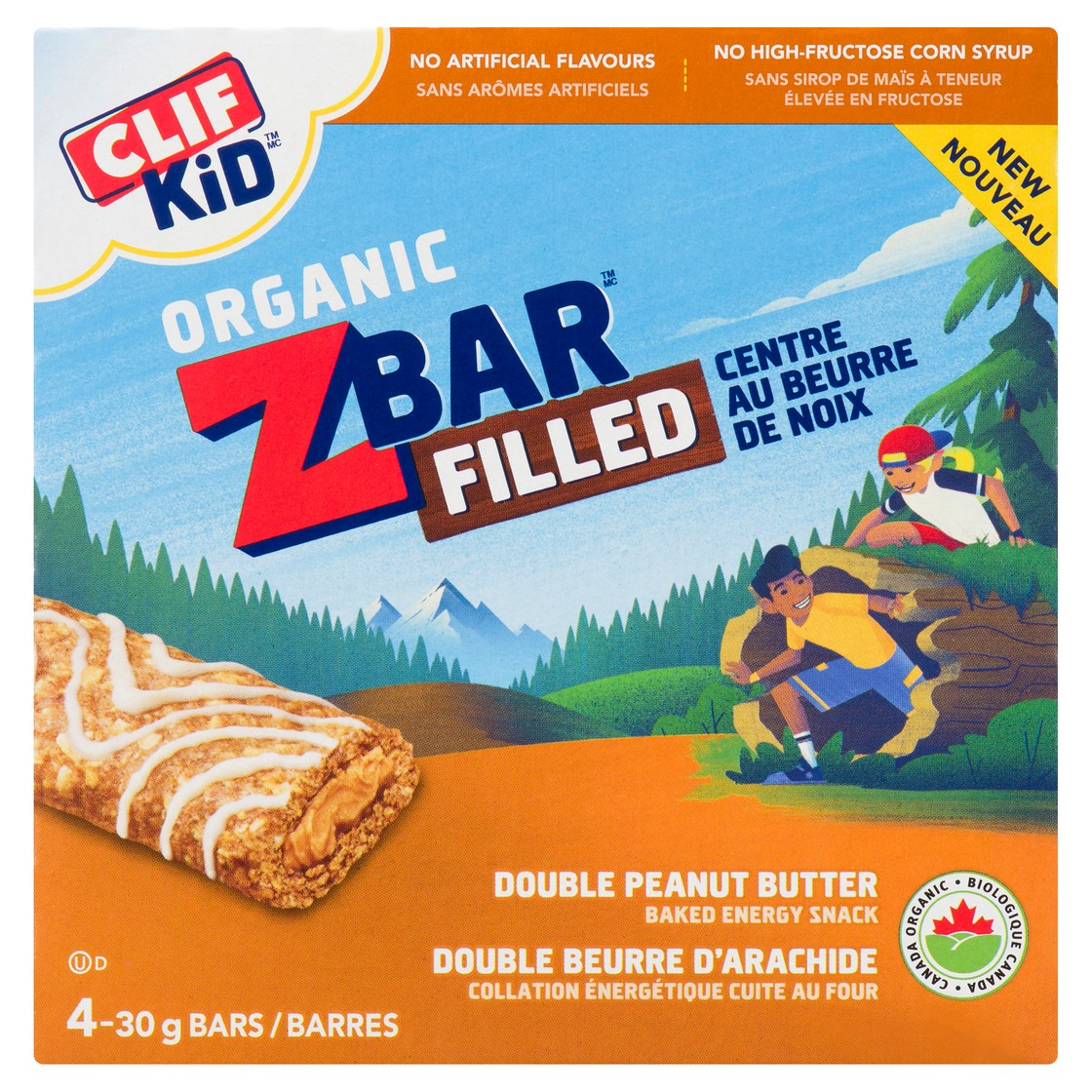 Clif Kids Organic Z Bar Double Peanut Butter 120 g - Voilà Online ...