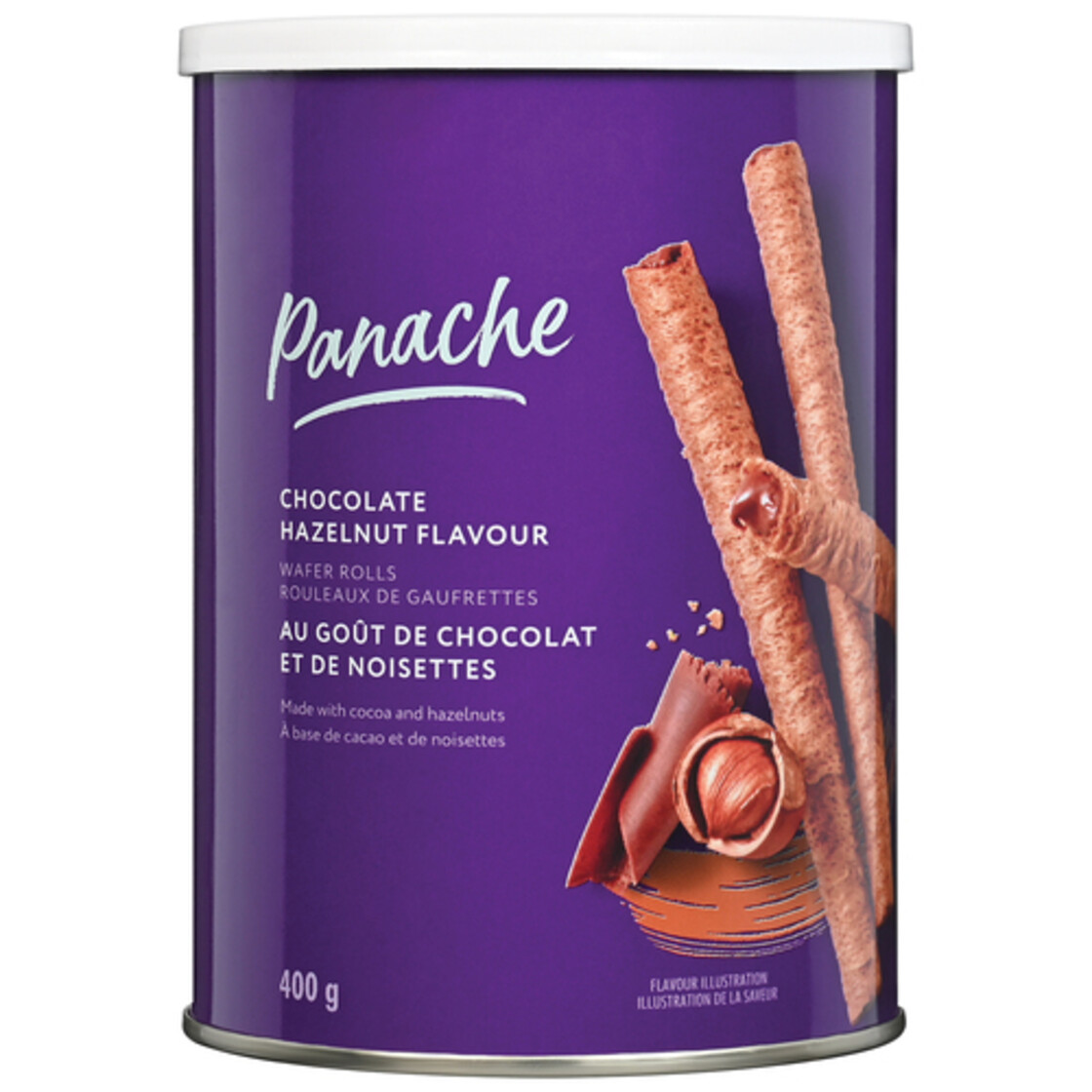 Panache Wafer Rolls Chocolate Hazelnut 400 g - Voilà Online Groceries ...