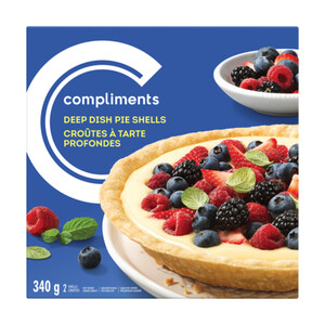 Compliments Deep Dish Pie Shells 9-Inch 340 g (frozen) - Voilà Online ...