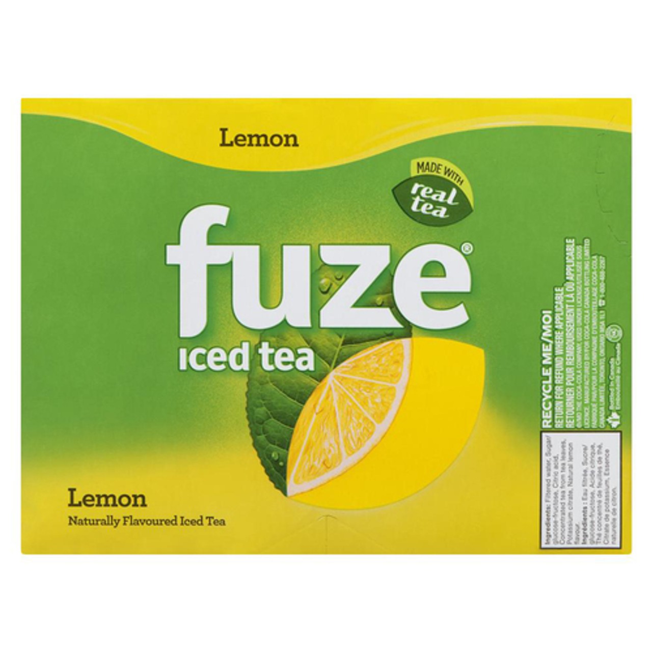 Fuze Naturally Flavoured Iced Tea Lemon 12 x 341 ml (cans) - Voilà ...