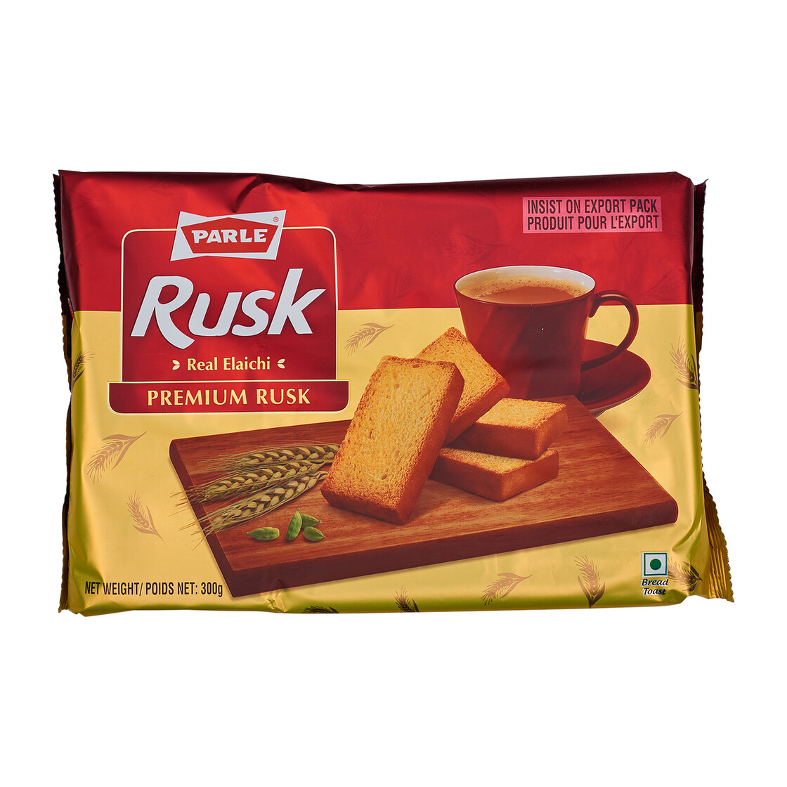 Parle G Rusk Biscuits Real Elaichi 300 g - Voilà Online Groceries & Offers