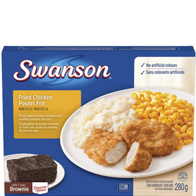 Swanson Fried Chicken Frozen Entree 280 g - Voilà Online Groceries & Offers