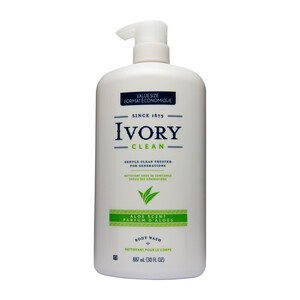 Ivory Clean Body Wash Pump Aloe 887 ml - Voilà Online Groceries & Offers