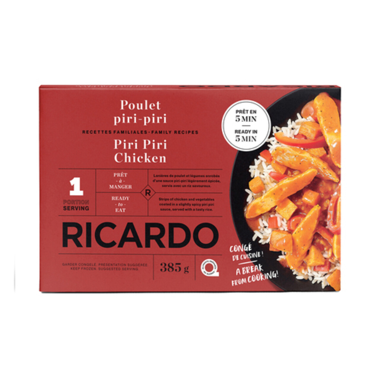 RICARDO Frozen Chicken Piri Piri 385 g - Voilà Online Groceries & Offers