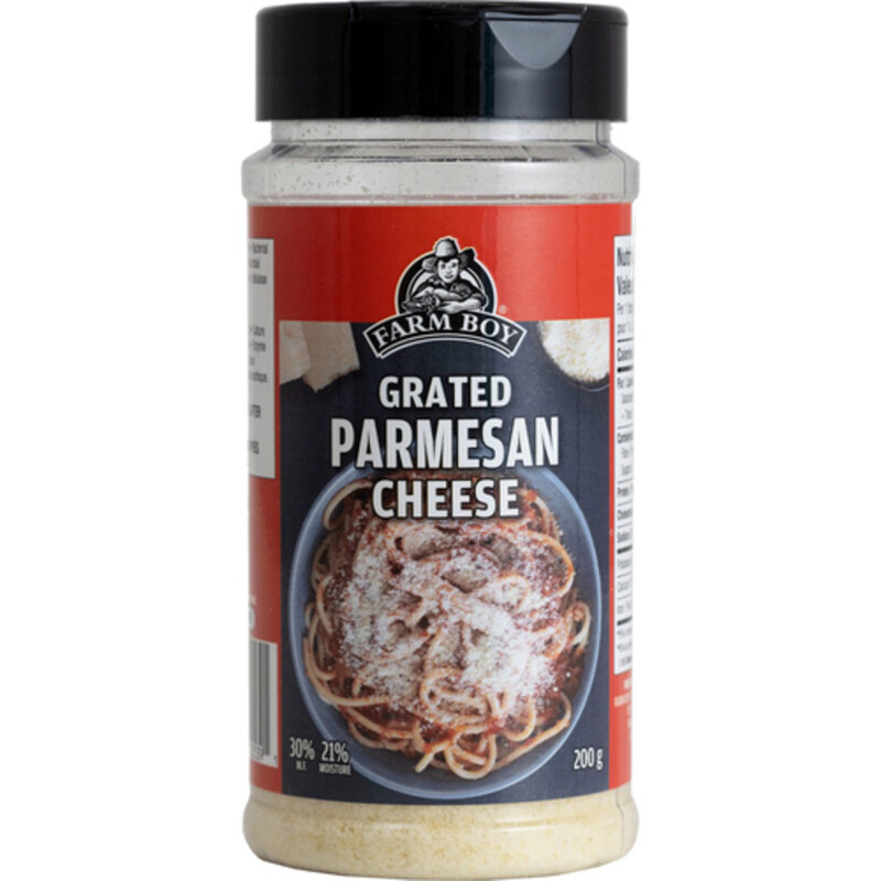 Farm Boy Grated Cheese Parmesan 200 g - Voilà Online Groceries & Offers