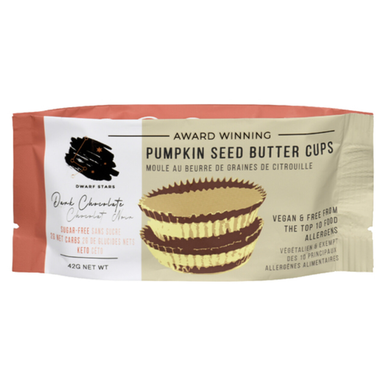 Dwarf Stars Ketogenic Pumpkin Seed Butter Cups Snack 42 g - Voilà ...