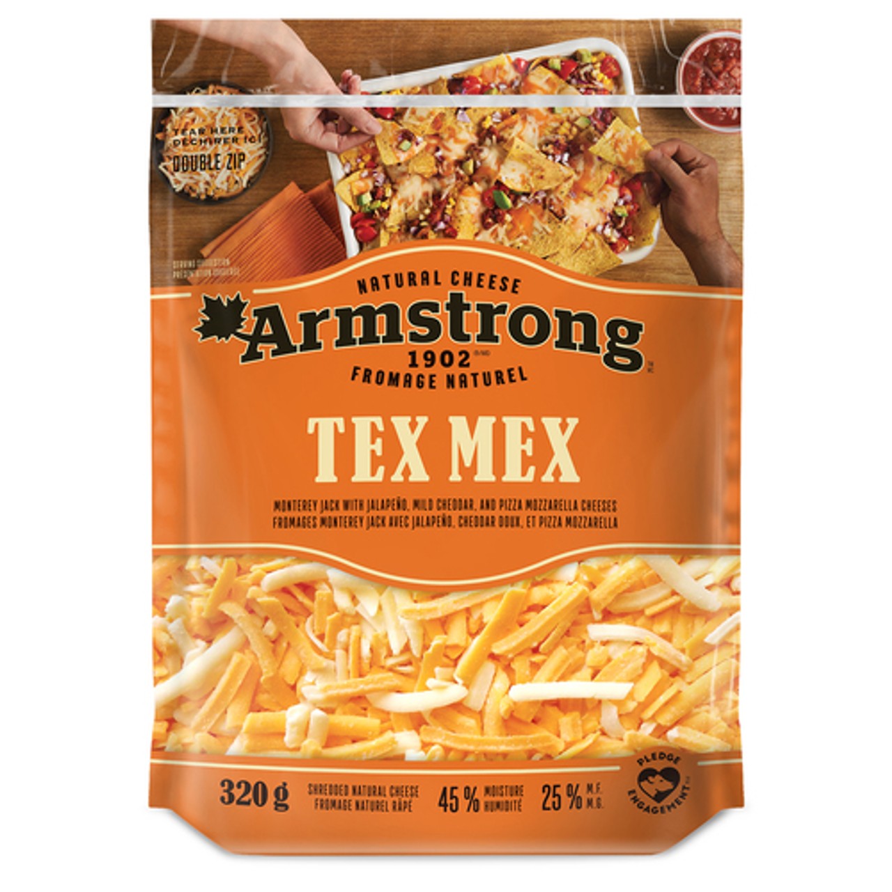Armstrong Shredded Cheese Tex Mex 320 g - Voilà Online Groceries & Offers