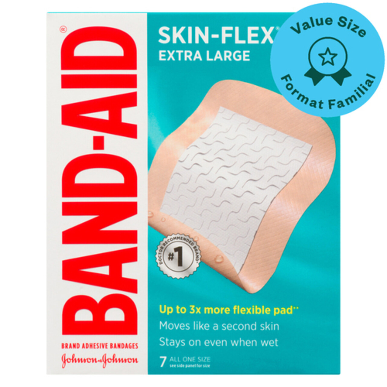 Band-Aid Skin Flex Band Aid Jumbo Extra Large 7 Pack - Voilà Online ...
