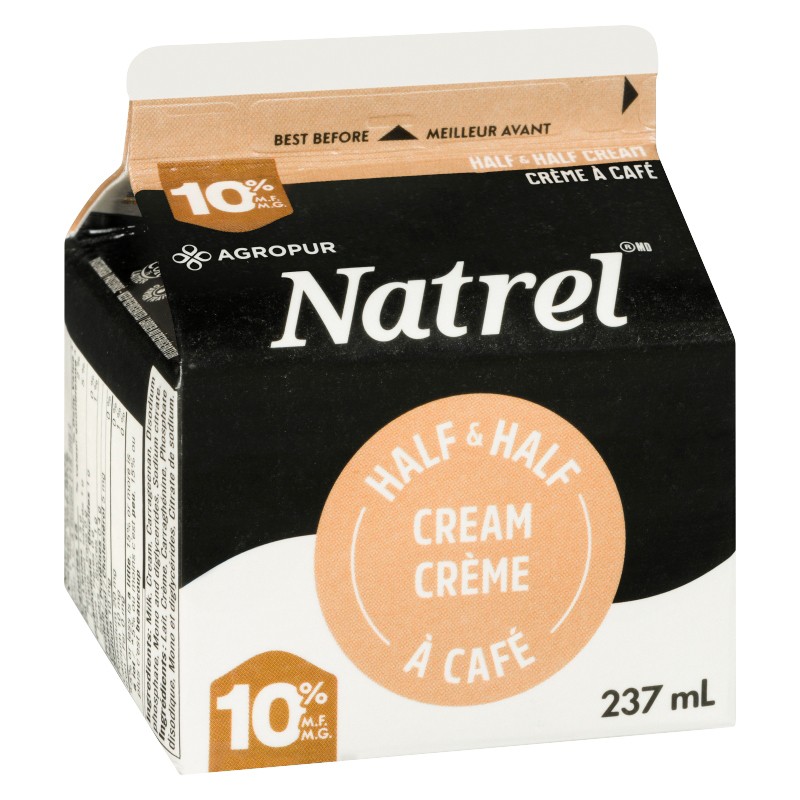 Natrel Half & Half 10% Cream 237 ml - Voilà Online Groceries & Offers