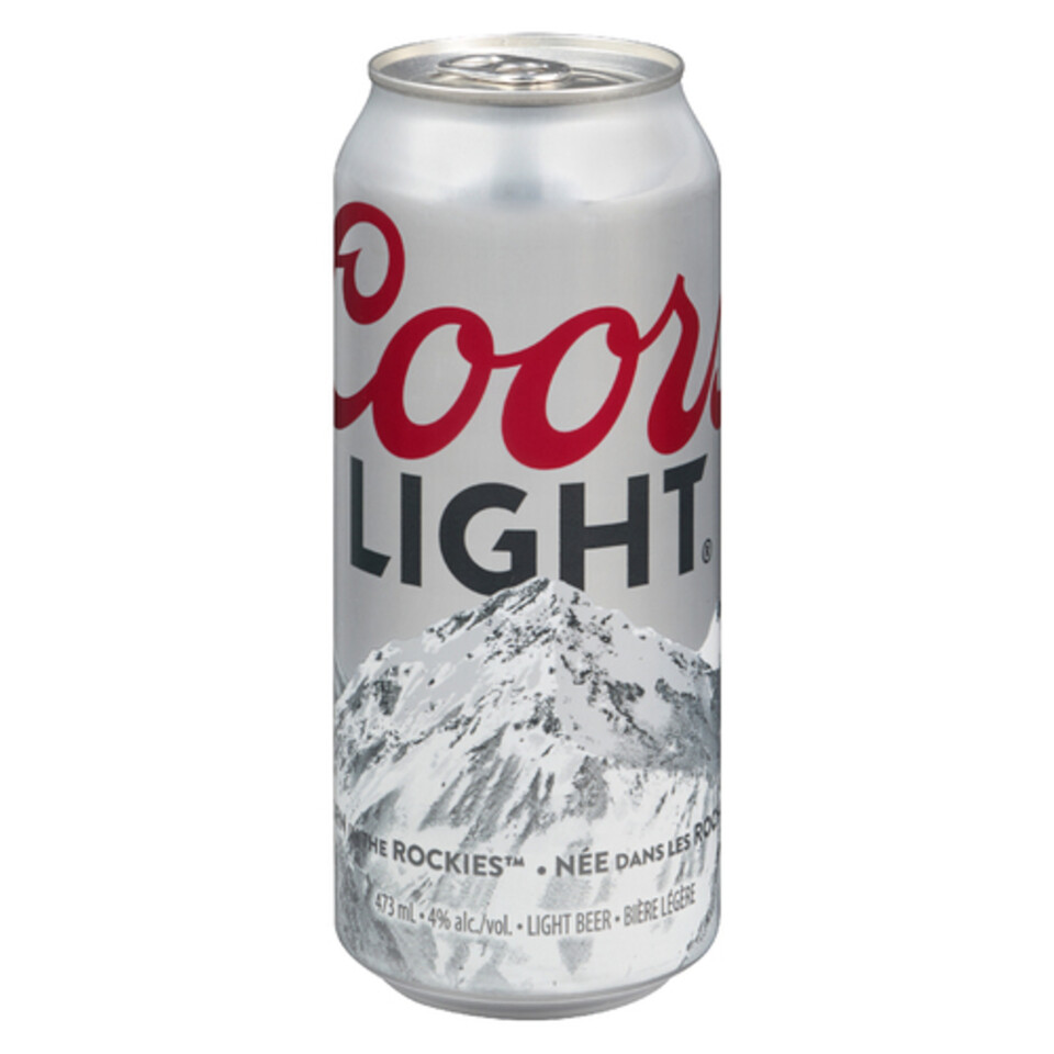 Coors Light Beer 4% Alcohol 473 ml (can) - Voilà Online Groceries & Offers