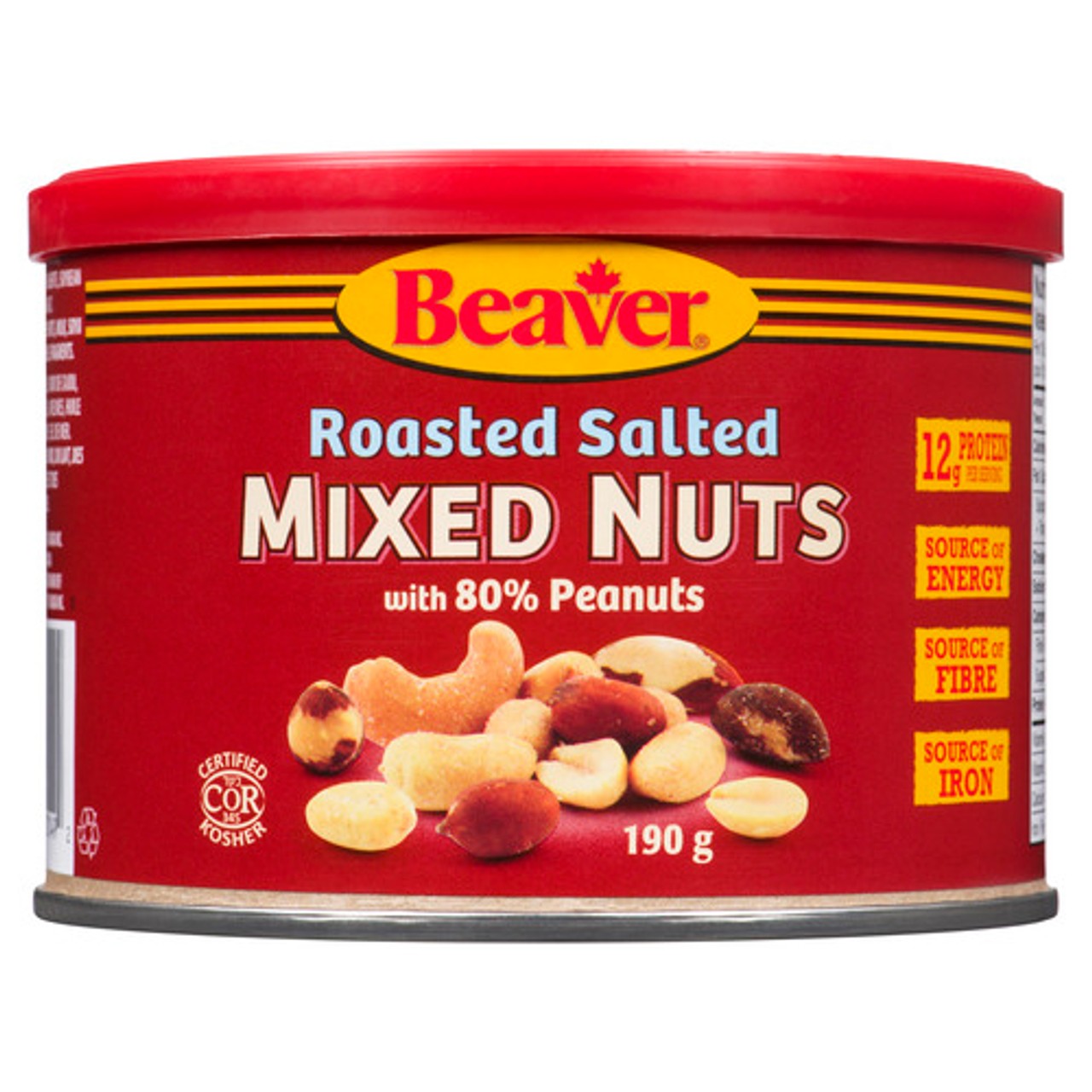 Beaver Mixed Nuts 80% Peanuts Roasted & Salted 190 g - Voilà Online ...