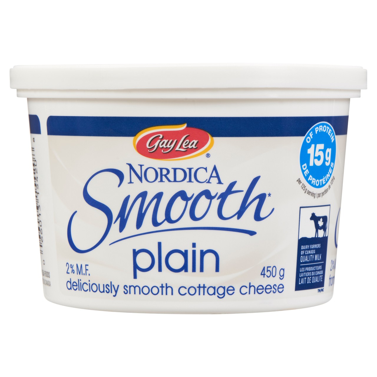 Gay Lea 2% Cottage Cheese Nordica Smooth Plain 450 g - Voilà Online ...