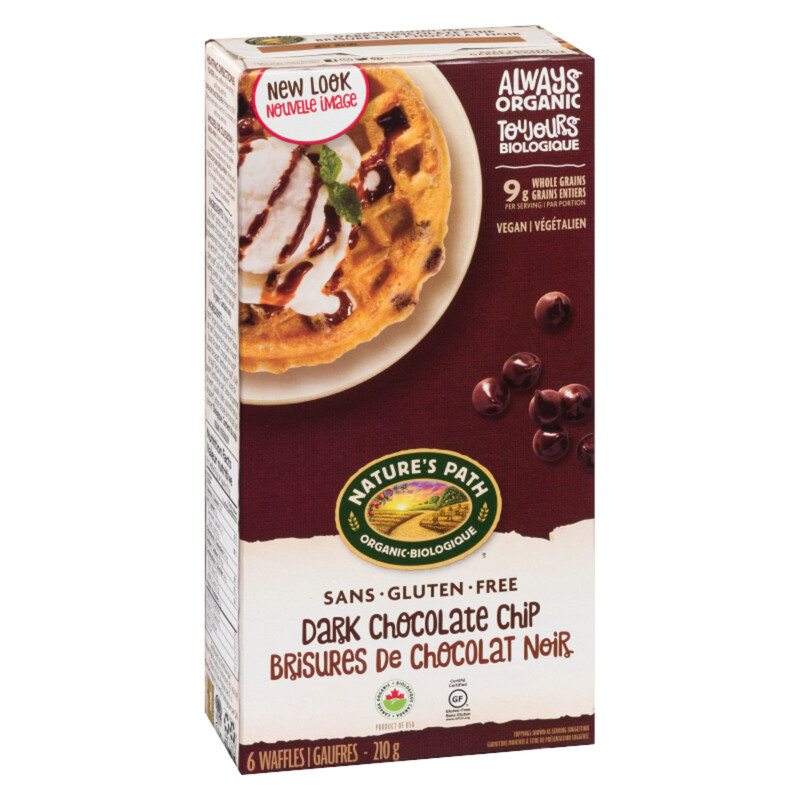Nature's Path Gluten-Free Frozen Waffles Dark Chocolate Chip 210 g ...