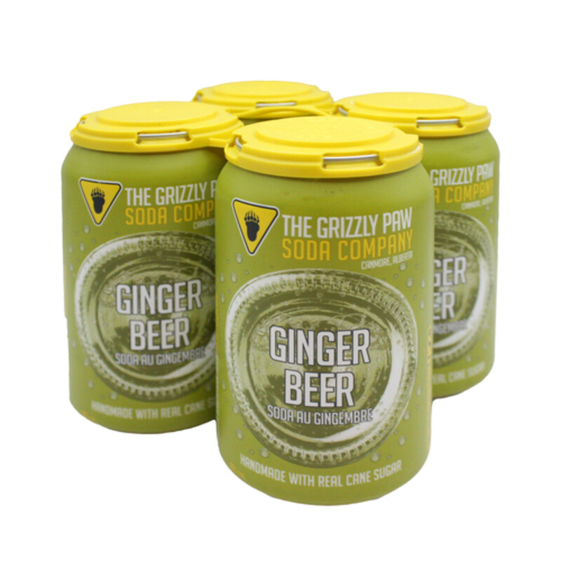The Grizzly Paw Soda Company Ginger Beer 4 x 341 ml (cans) - Voilà ...