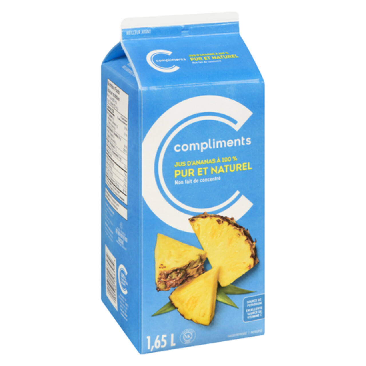 Compliments Juice 100% Pineapple 1.65 L - Voilà Online Groceries & Offers