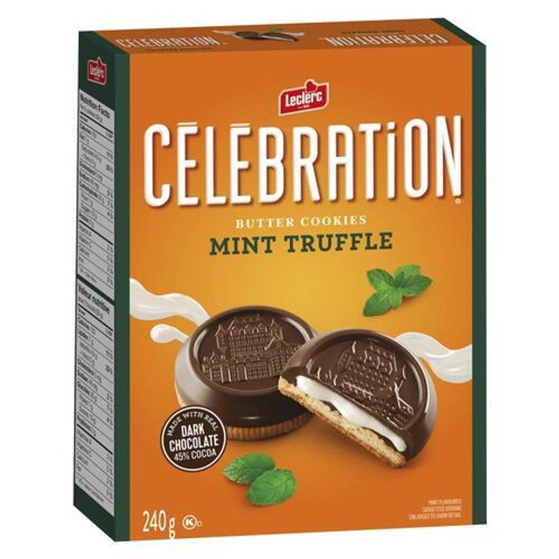 Leclerc Celebration Butter Cookies Mint Truffle 240 g - Voilà Online ...