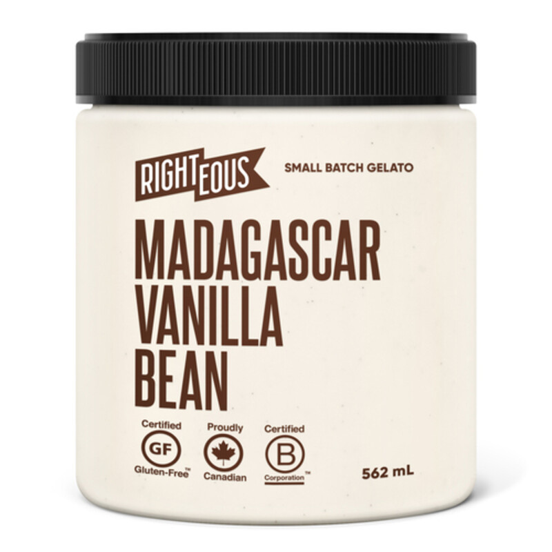 Righteous Gelato Gluten-Free Gelato Bourbon Vanilla 562 ml - Voilà ...