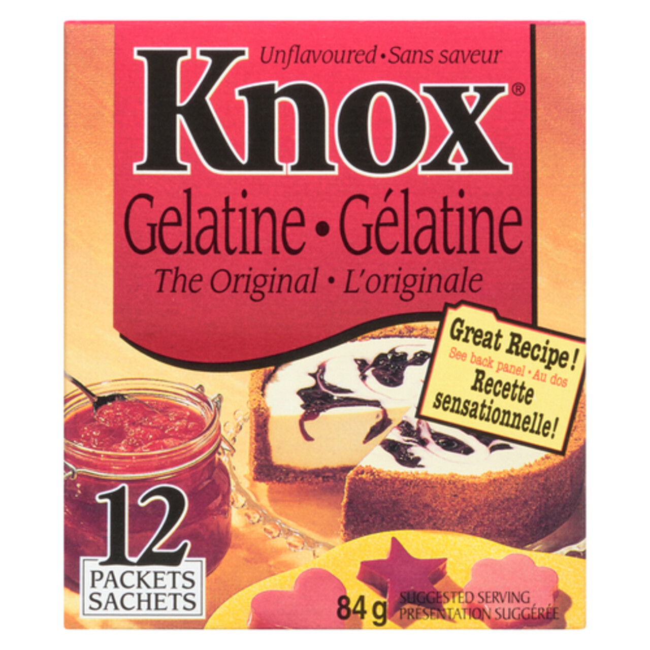 Knox Gelatin The Original Unflavoured 12 Packets 84 g - Voilà Online ...