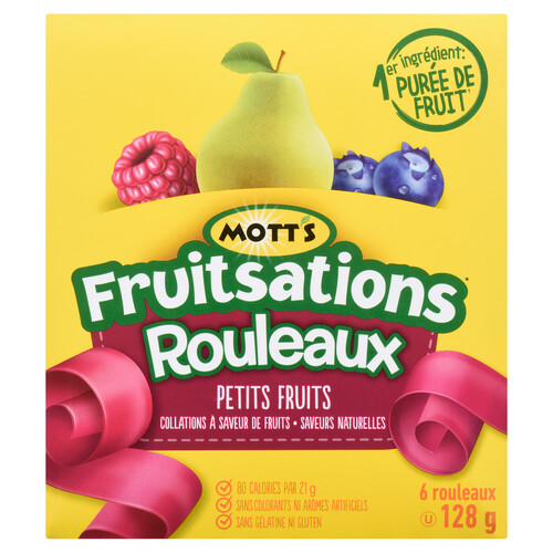 Mott's Fruitsations Mixed Berry Fruit Flavor Rolls 128 g - Voilà Online ...