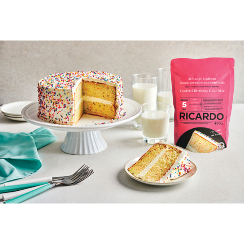 RICARDO Cake Mix Confetti 450 g - Voilà Online Groceries & Offers
