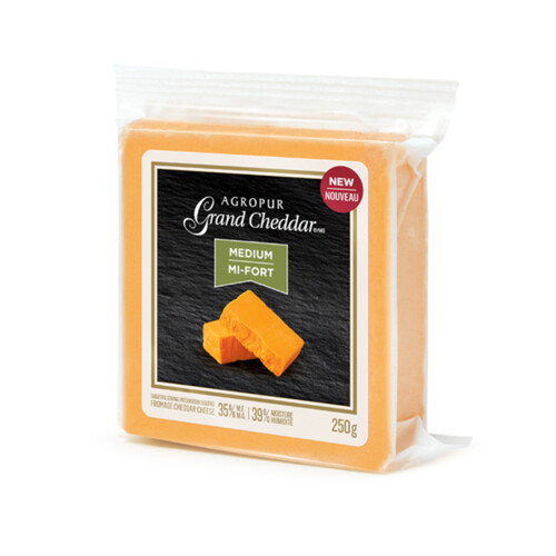 Agropur grand, medium color cheddar cheese 250 g - Voilà Online ...