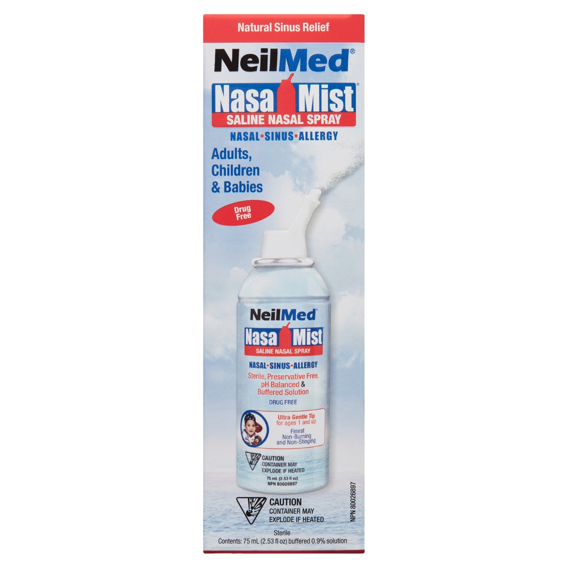 NeilMed Nasamist Spray Nasal Wash 75 ml - Voilà Online Groceries & Offers