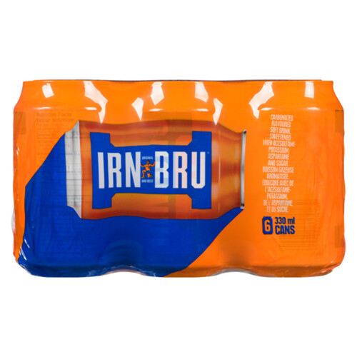 Barrs Irn-Bru Drink 6 x 330 ml (cans) - Voilà Online Groceries & Offers