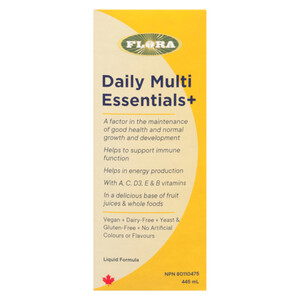 Flora Daily Multi Essentials+ Multivitamin Liquid Formula 445 ml ...