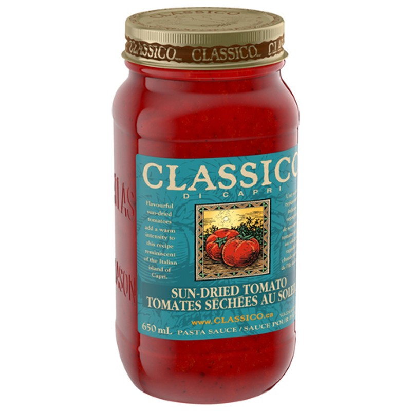 Classico Pasta Sauce Sun Dried Tomato 650 mL - Voilà Online Groceries ...