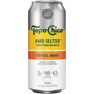 Topo Chico Beverage Tropical Mango 4.7% Alcohol 473 ml (can) - Voilà ...