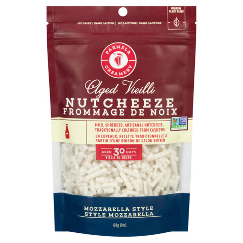Parmela Creamery Dairy-Free Shredded Cheese Mozzarella Style 198 g ...