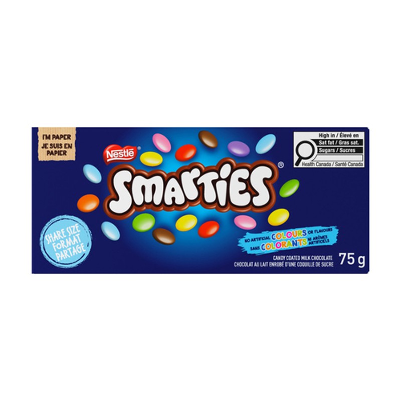 Smarties Candy Coated Milk Chocolate Share Size 75 g - Voilà Online ...
