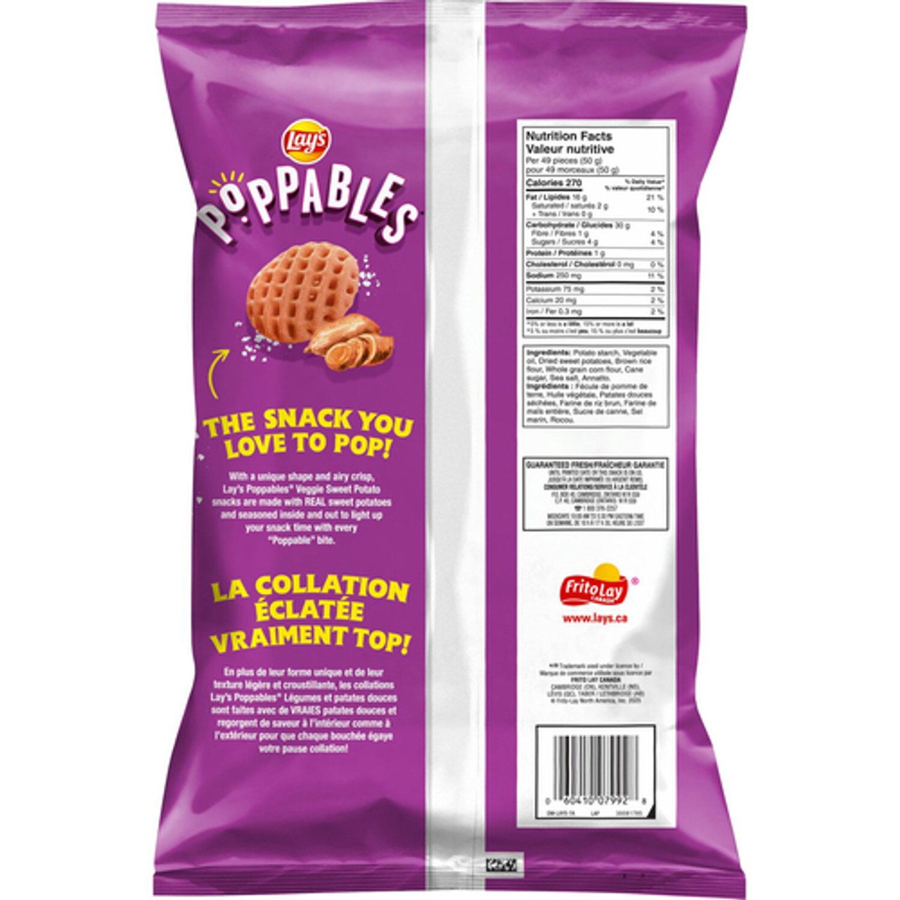 Lay’s Poppables Potato Snack Veggie Sweet Potato 170 g - Voilà Online ...