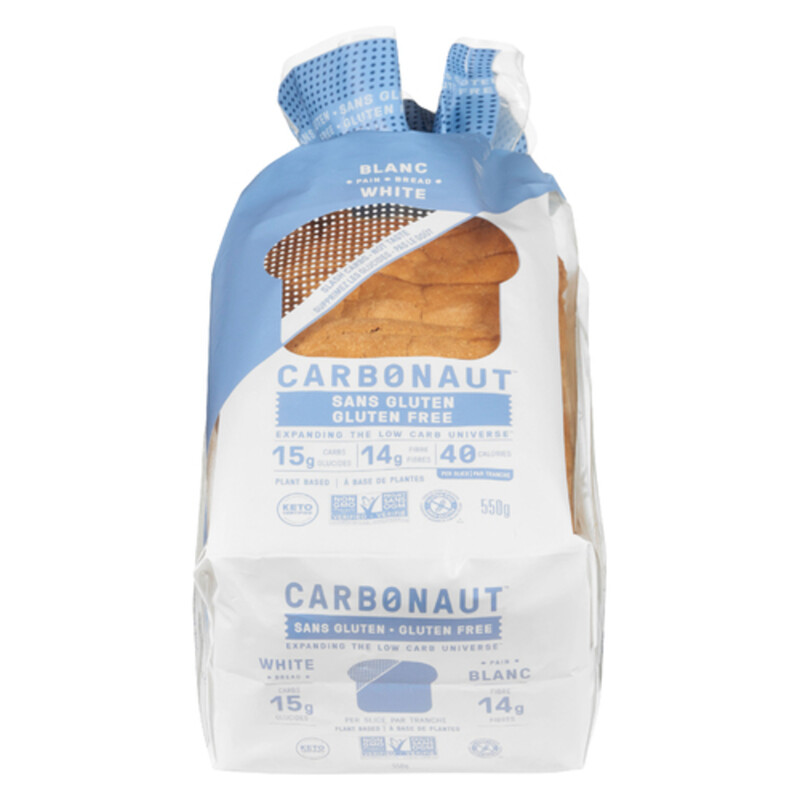 Carbonaut Gluten-Free White Bread 550 g (frozen) - Voilà Online ...