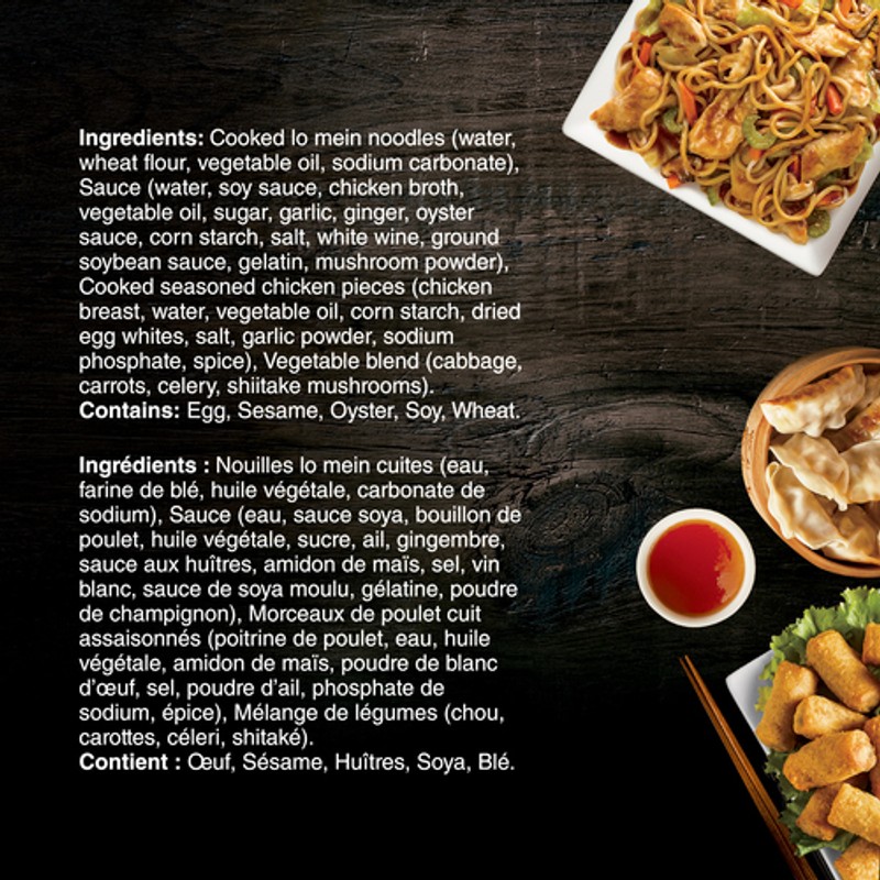 P.F. Chang's Frozen Meal Bowl Chicken Lo Mein Home Menu 312 g - Voilà ...