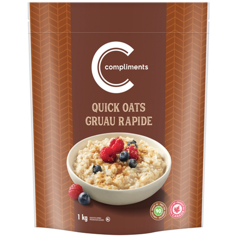 Compliments Quick Oats 1 kg - Voilà Online Groceries & Offers