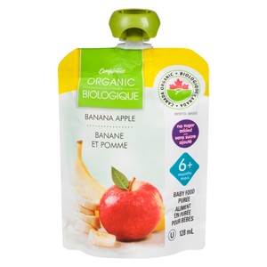 Compliments Organic Baby Food Purée Banana Apple 128 ml - Voilà Online ...